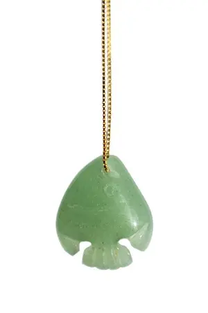 SEREE Zodiac Collection Pisces Jade Stone Necklace - Light Green