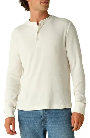 FAIR HARBOR Hudson Organic Cotton Blend Henley - Shell