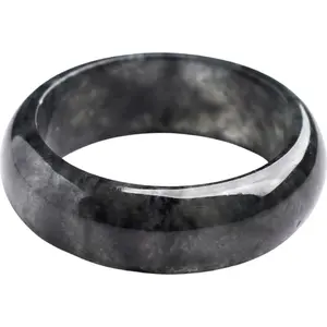 SEREE Sesame Jade Ring - Grey
