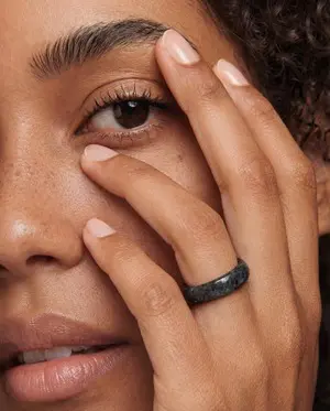 SEREE Sesame Jade Ring