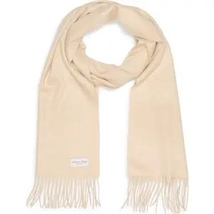 Johnstons Of Elgin Cashmere Fringe Scarf - Blonde
