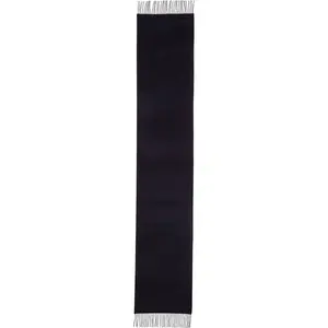 Johnstons Of Elgin Cashmere Fringe Scarf - Dark Navy