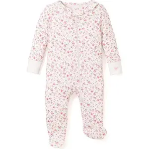 PETITE PLUME Pima Cotton Footie - Pink