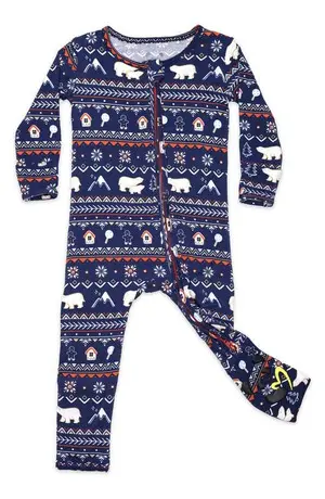 BELLABU BEAR Convertible Footie Pajamas - Blue