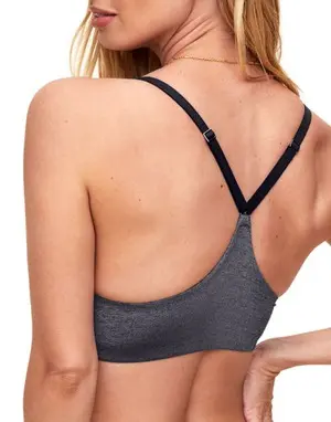 ADORE ME Helynn Contour Plunge Bra - Black Marl