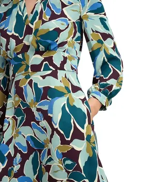 HOBBS LONDON Lea Printed Midi Dress