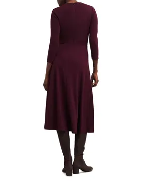 HOBBS LONDON Mirabel Ponte Midi Dress