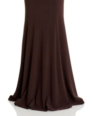 Norma Kamali Turtleneck Halter Gown