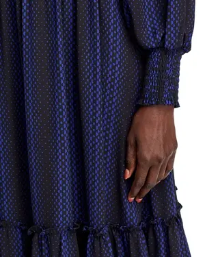 T Tahari Ruffled Midi Dress