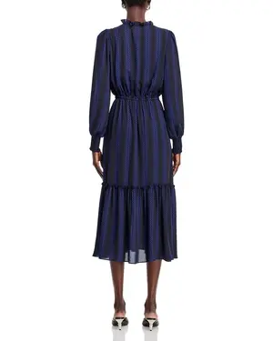 T Tahari Ruffled Midi Dress