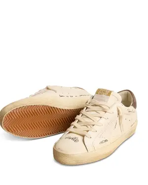 GOLDEN GOOSE Super Star Almond Toe Doodle Sneakers - White/cinder