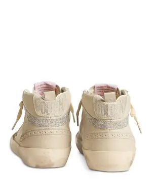 GOLDEN GOOSE Mid Star Sneakers - White/silver/ice