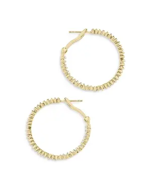 Sterling Forever Mischa Hoop Earrings