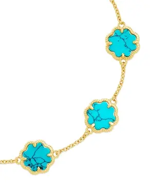 Sterling Forever Rose Petal Station Bracelet