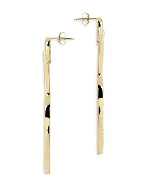 Sterling Forever Tory Oval Drop Earrings