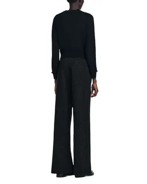 Sandro Emile Ruffled Cardigan