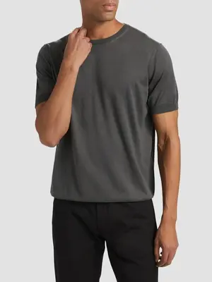 Giorgio Armani Cotton-silk Short-sleeve Sweater
