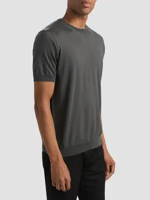Giorgio Armani Cotton-silk Short-sleeve Sweater