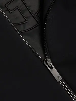 Giorgio Armani Long Wool Zip-up Jacket