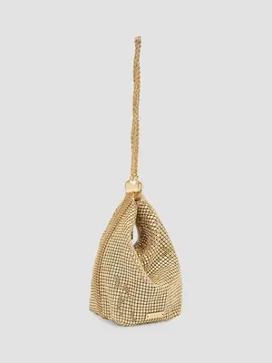 Cult Gaia Rue Rhinestone Wristlet - Sand Dollar
