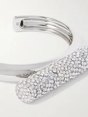 Alexander McQueen T-bar Crystal Cuff