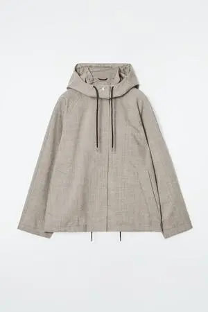 Cos Hooded Wool Utility Jacket