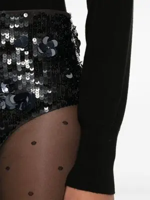 P.a.r.o.s.h Glow Mini Shorts - Black