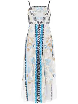 TEMPERLEY LONDON Alessia Midi Dress - Blue