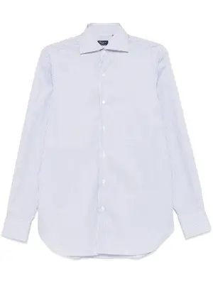 FINAMORE 1925 Striped Shirt - White