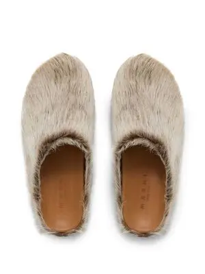 Marni Fussbet Sabot Slippers - Neutrals