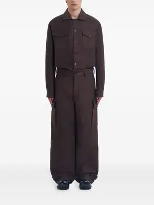 Marni Cotton Cargo Pants - Brown