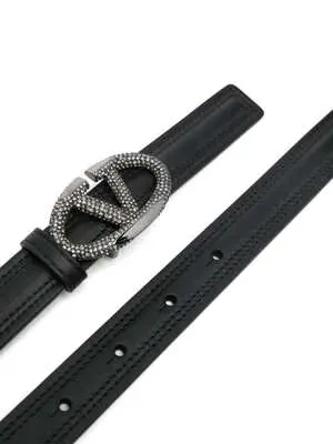 Valentino Garavani Vlogo Signature Belt - Black