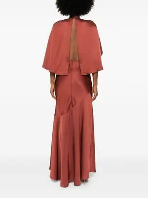 Zimmermann Cape-insert Maxi Dress