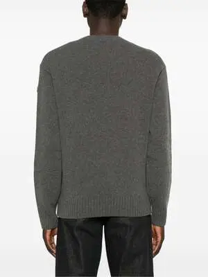 Moncler Logo-patch Sweater - Grey
