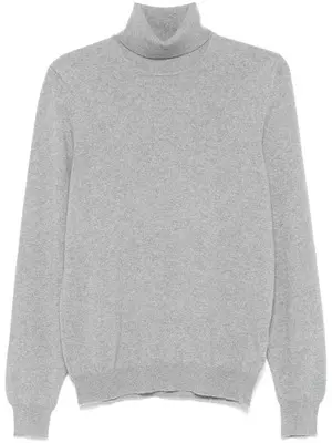 Fedeli Cashmere Roll Neck Sweater - Grey