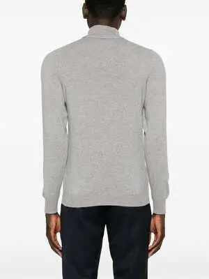 Fedeli Cashmere Roll Neck Sweater - Grey
