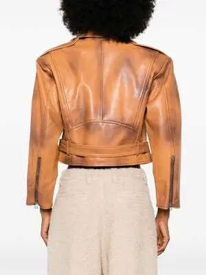 Giuseppe Di Morabito Spray-paint Effect Biker Jacket
