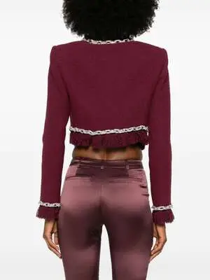 Giuseppe Di Morabito Crystal-chain Cropped Jacket