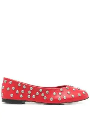 Gimaguas Studded Ballet Flats Red