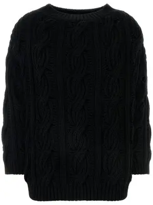 Valentino Garavani Cable Knit Wool Sweater