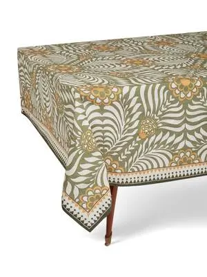 La DoubleJ Medium Tudor Tablecloth - Green