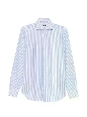 BARBA NAPOLI Striped Shirt - Blue