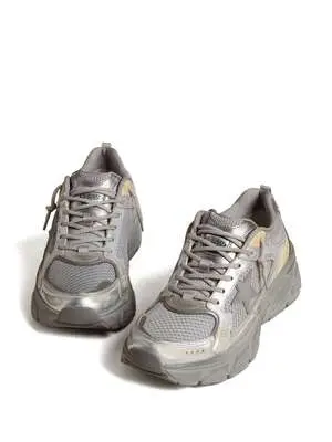 GOLDEN GOOSE Lightstar Metallic Sneakers - Grey