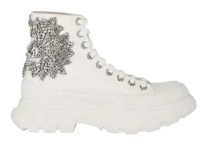 Alexander Mcqueen Embellished Boots For Women