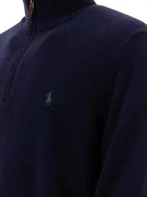 Polo Ralph Lauren Pony Quarter-zip Sweater - Blue