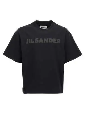 JIL SANDER Logo Print T-shirt - Black