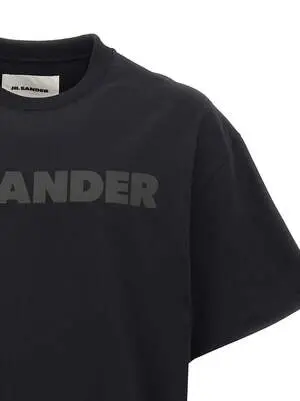 JIL SANDER Logo Print T-shirt - Black