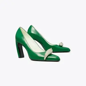 Tory Burch Pierced Pump - Grass/silver
