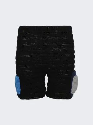 MAYSHA Rai Crochet Shorts - Black