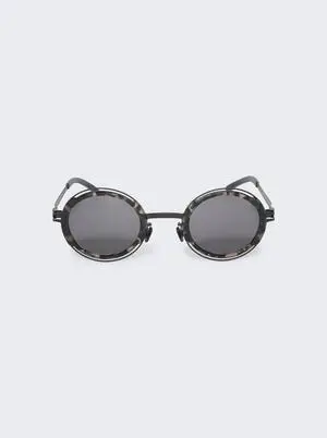 Mykita Pearl Round Frame Sunglasses - Black